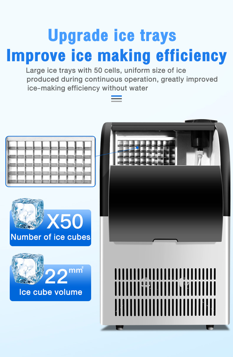 25/75/95KG Automatic Ice Machine Ice Maker Smart ice machine for business ice cube maker ...