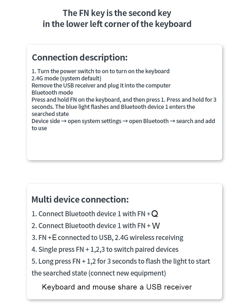 Meewoo Portable Folding Wireless Keyboard And Mouse Set Bluetooth Keyboard For Tablet Phone