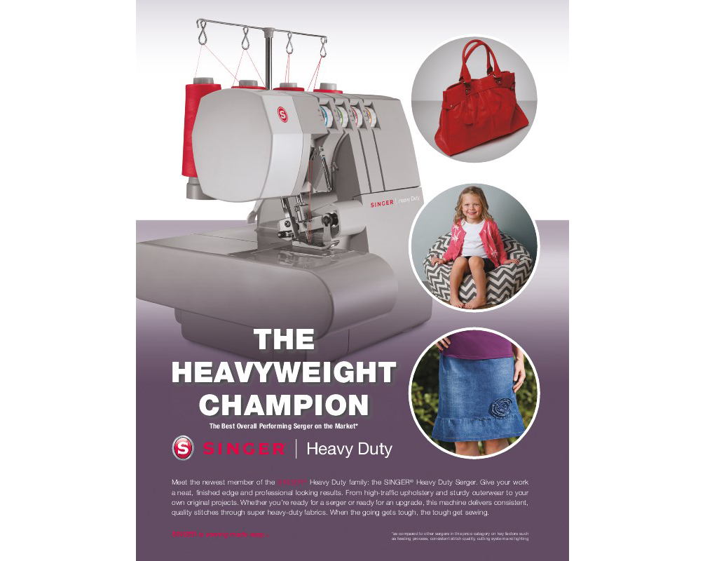 Singer 14Hd854 Heavy Duty 4 Thread Edging Overlocker Sewing Machine ...