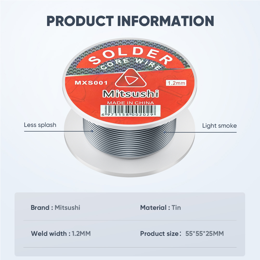 Mitsushi Soldering Lead 1.2mm 3m Solder Lead Spool Roll Solder Wire | Shopee Philippines