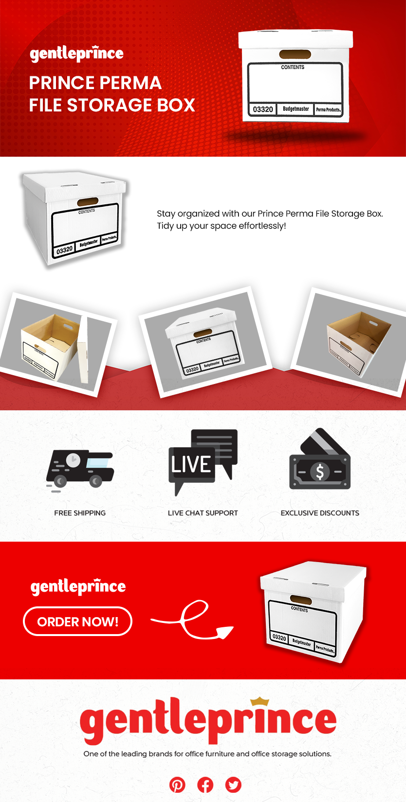 Prince Perma File Storage Box | Shopee Philippines