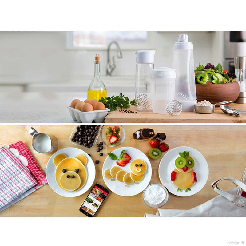 Hand batter mixing bottle batter dispenser cream mixing pot dispenser ...