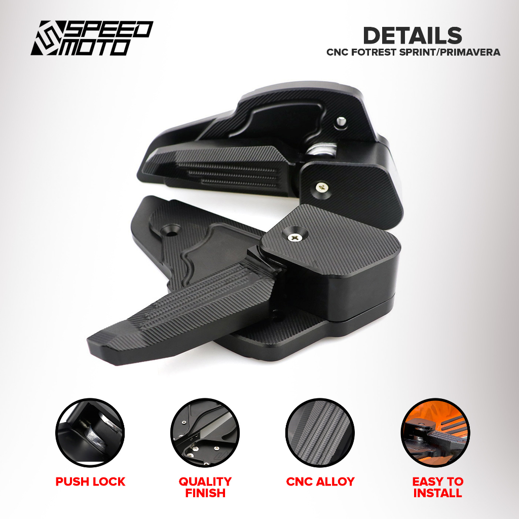 VESPA PRIMAVERA 150CC / SPRINT 150 CNC ALLOY FOOTREST / FOOT STEP ...