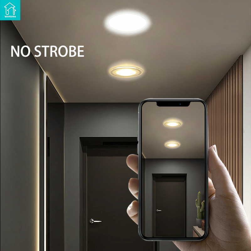 WeHome LED Pin light for Ceiling Tri color 7 Watts Downlight Ultra-Thin ...