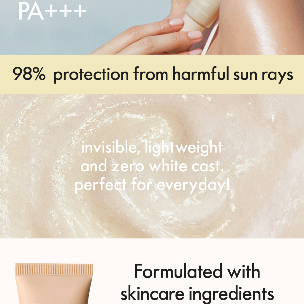 Sunnies Face Sunsafe [Invisible SPF 50+ PA+++ Serum Gel Sunscreen ...