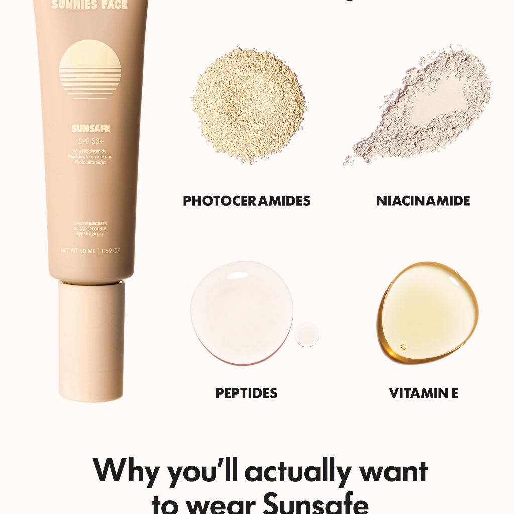 Sunnies Face Sunsafe [Invisible SPF 50+ PA+++ Serum Gel Sunscreen ...
