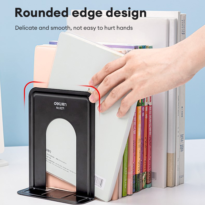 Deli 9271 Expandable Book Stand Metal Bookshelf Rack Support Stand ...