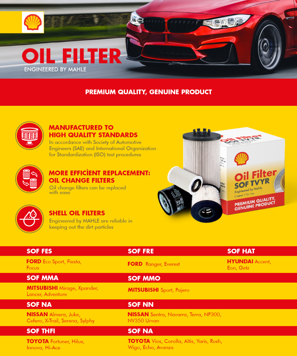 Shell Oil Filter SOF NA (Nissan Almera, Juke, Cefero, Sentra, X-Trail ...