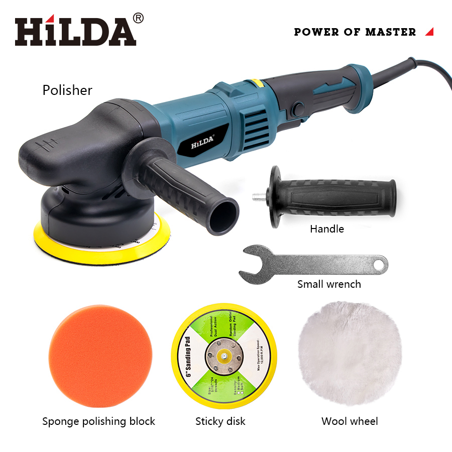 Car Polishing Machine 5inch Orbit Dual Action Auto Polisher Variable ...