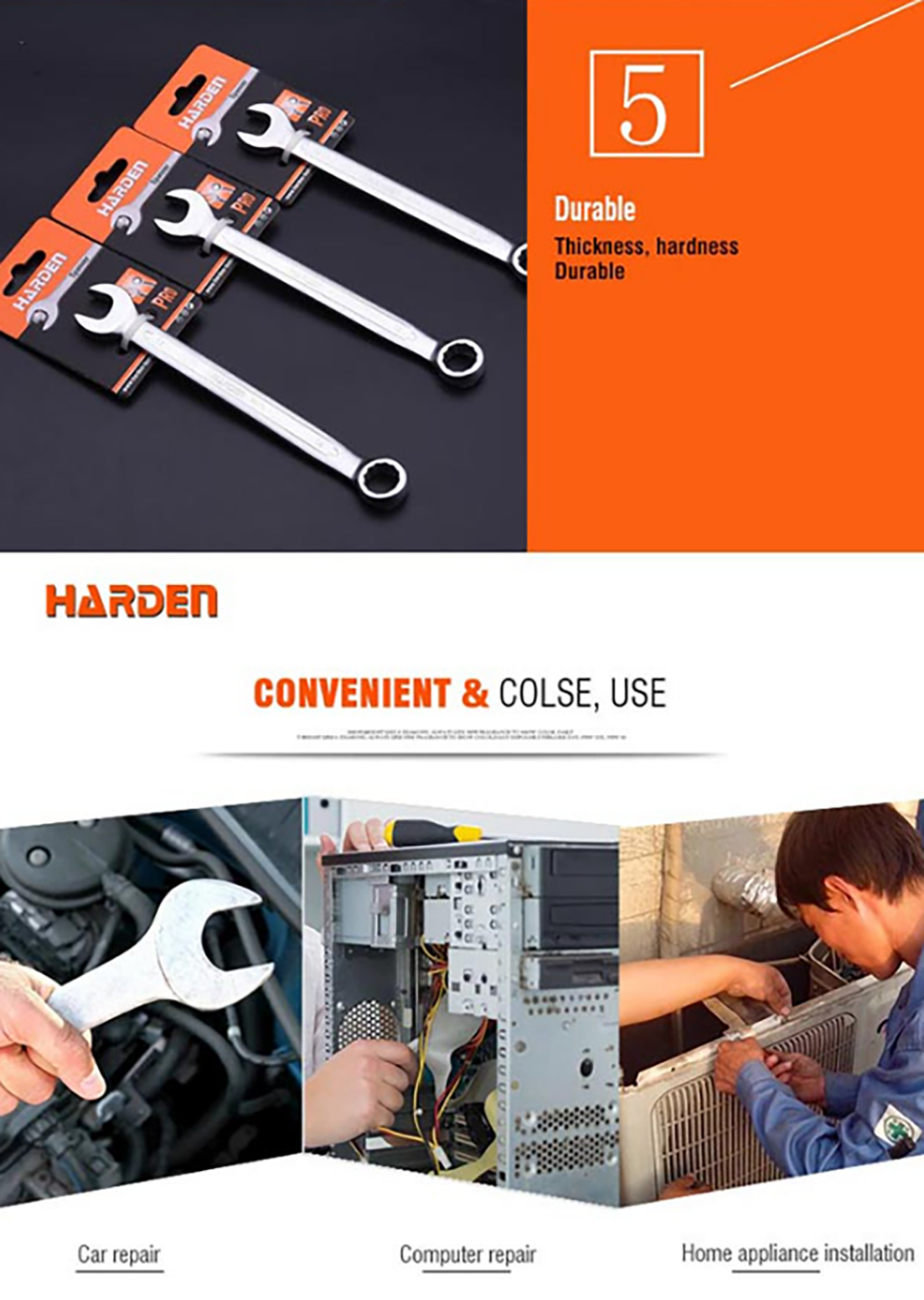 Harden 46mm - 50mm Combination Wrench Spanner Fixed Flat Torque ...