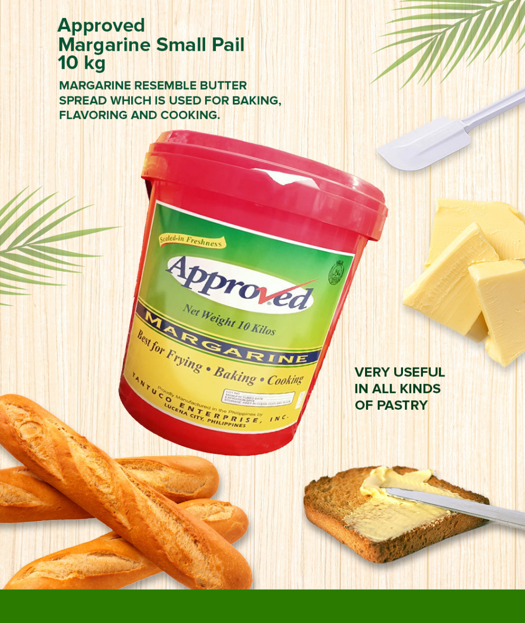 APPROVED Premium Margarine 10kg Small Pail Butter Flavor For Baking ...