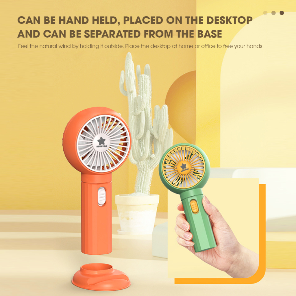 Rechargeable Portable Fan Phone Stand Mini Handy Fan Pocket Size USB ...