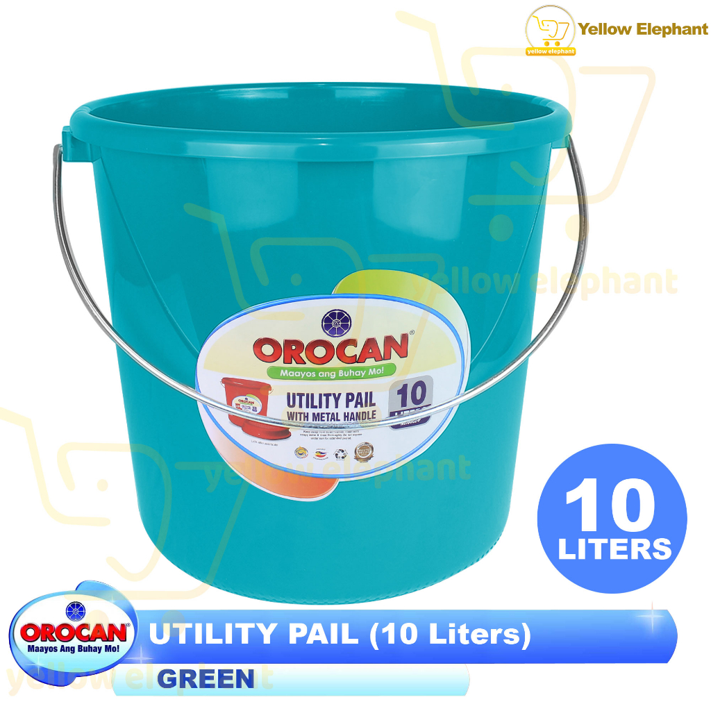 Orocan Utility Pail 10 Liters (BLUE,GREEN,RED) | Shopee Philippines