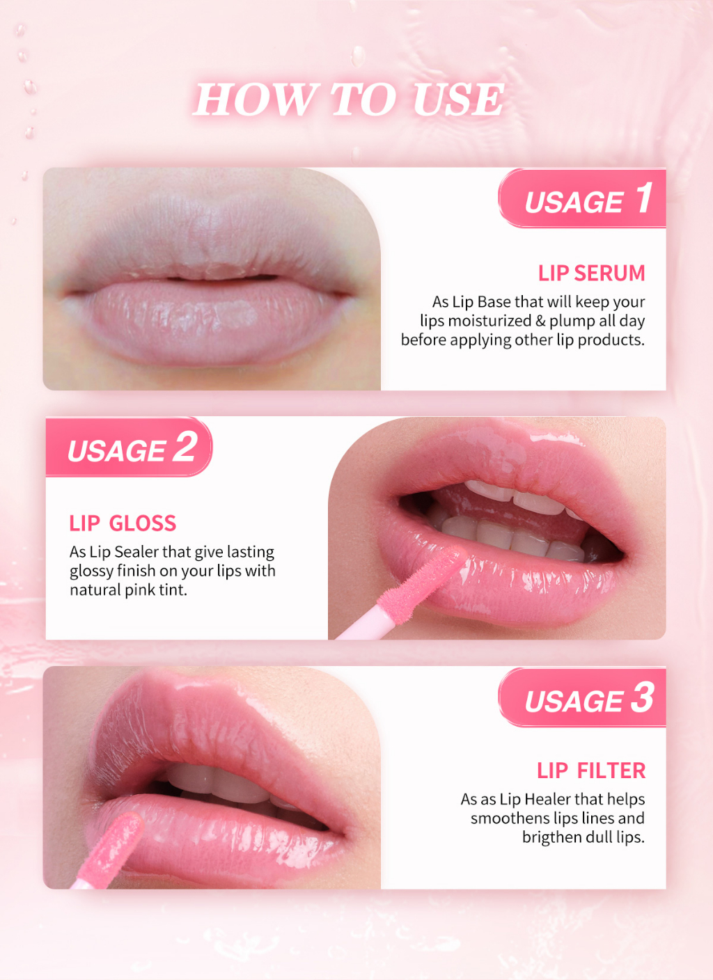 barenbliss BNB Ceramoist Glow Lip Serum 3-in-1 Lip Care | Long Lasting ...