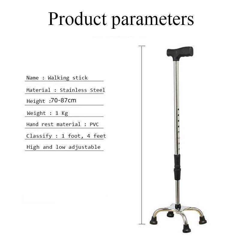 【COD】Quad Cane Adult Heavy Duty Tungkod Quadcane Stainless steel Trusty ...