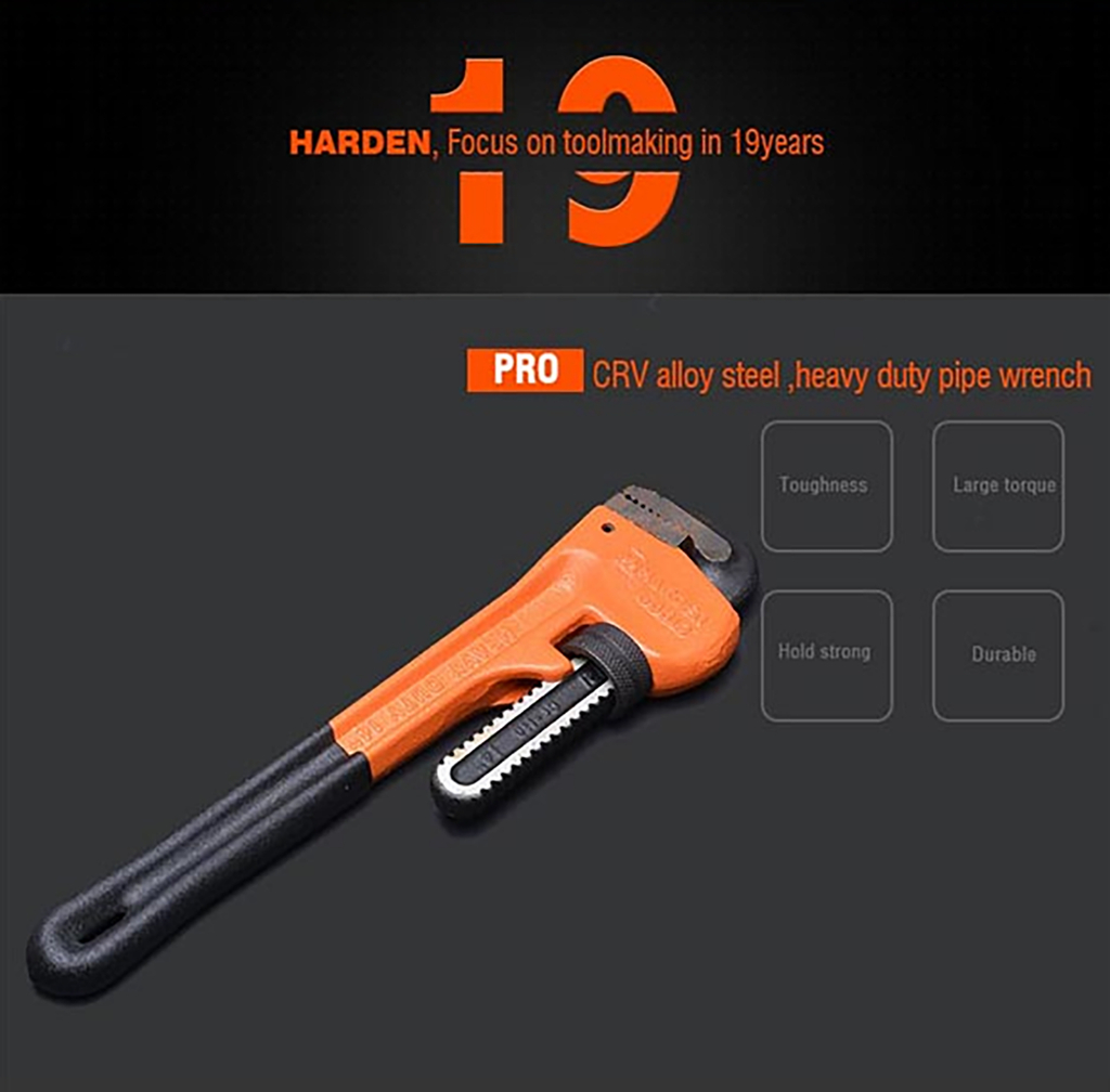 Harden 12" - 24″ Heavy Duty Pipe Wrench | Shopee Philippines