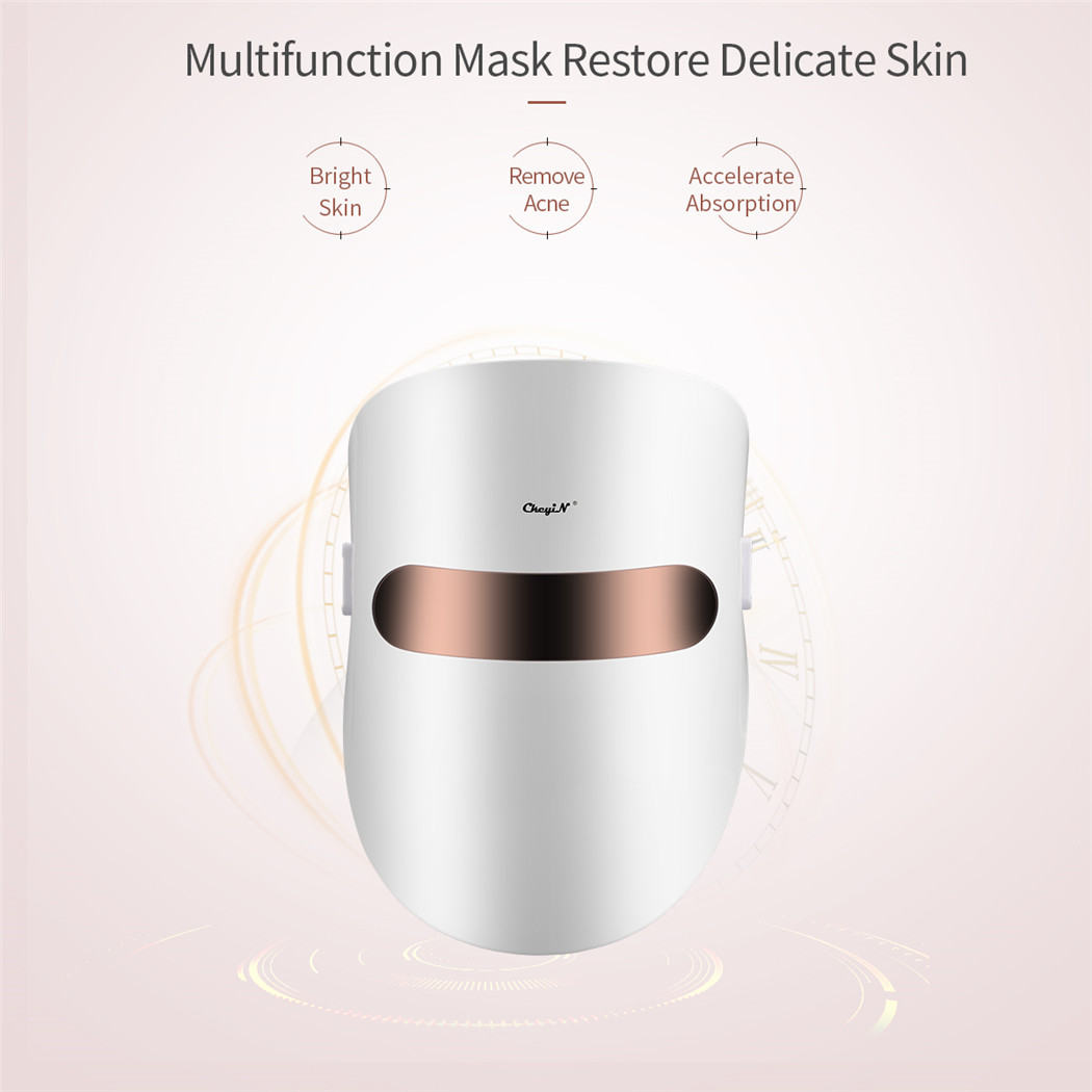 CkeyiN Led Mask with Blue Orange Red Light Therapy Pdt Led Face Mask ...