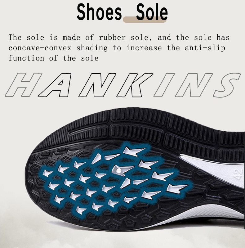 HANKINS Men's Running Shoes Fashion Rubber Soft Sole Sports Shoes ...