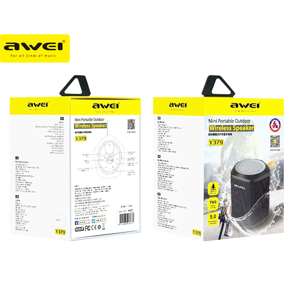 Awei Y379 Bluetooth Wireless Speaker Portable Outdoor and Indoor With ...