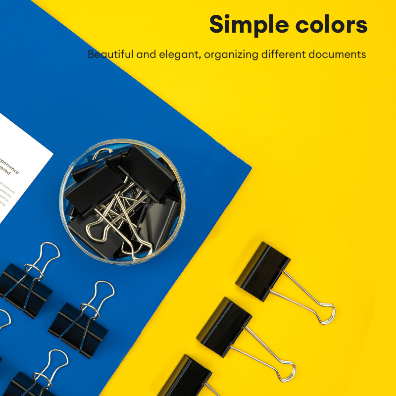 Deli Binder Clips Black 19mm/25mm Multipurpose Paper Clip School Office ...