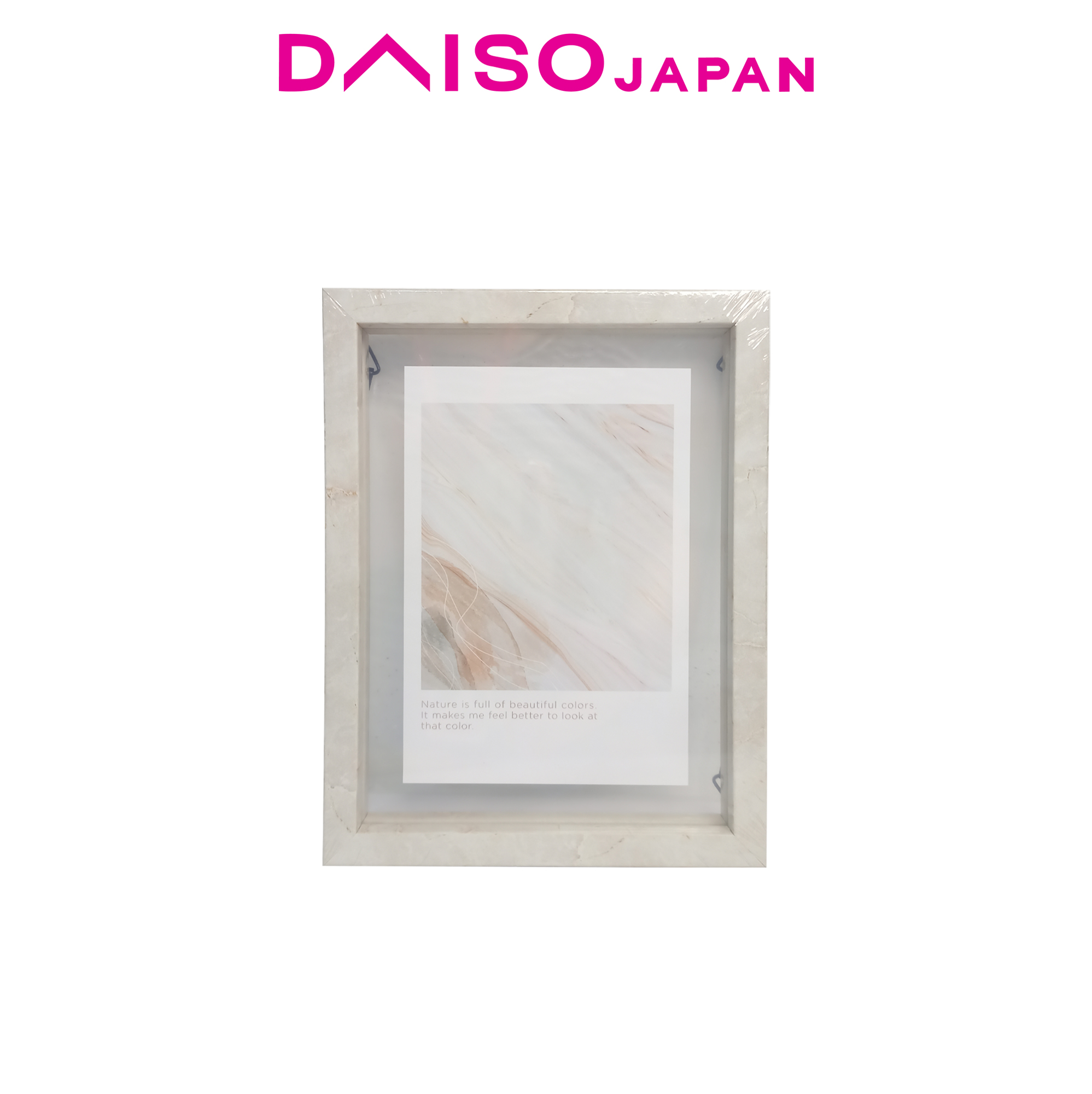 Daiso 3R Marble Designed Photo Frame | Shopee Philippines