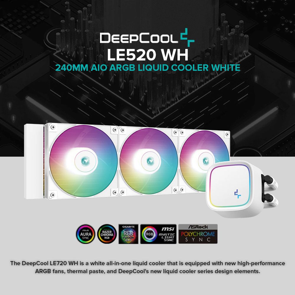 EasyPC Deepcool LE520 and LE720 AIO cpu Liquid Cooler| Hydro Bearing ...