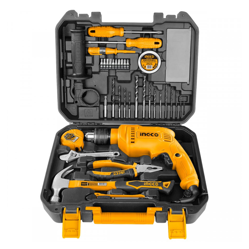 INGCO 115pcs Tool Set SS Super Select with 680W Impact Drill ...