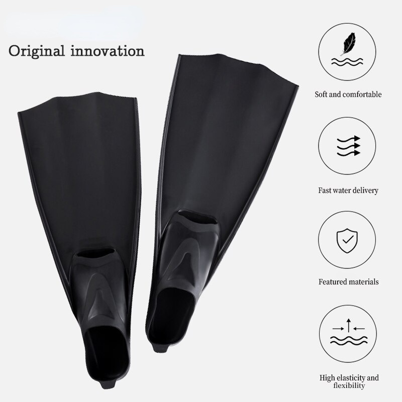 S - M - L Yardage Long Diving Fins Swimming Fins Silicone Flippers for ...