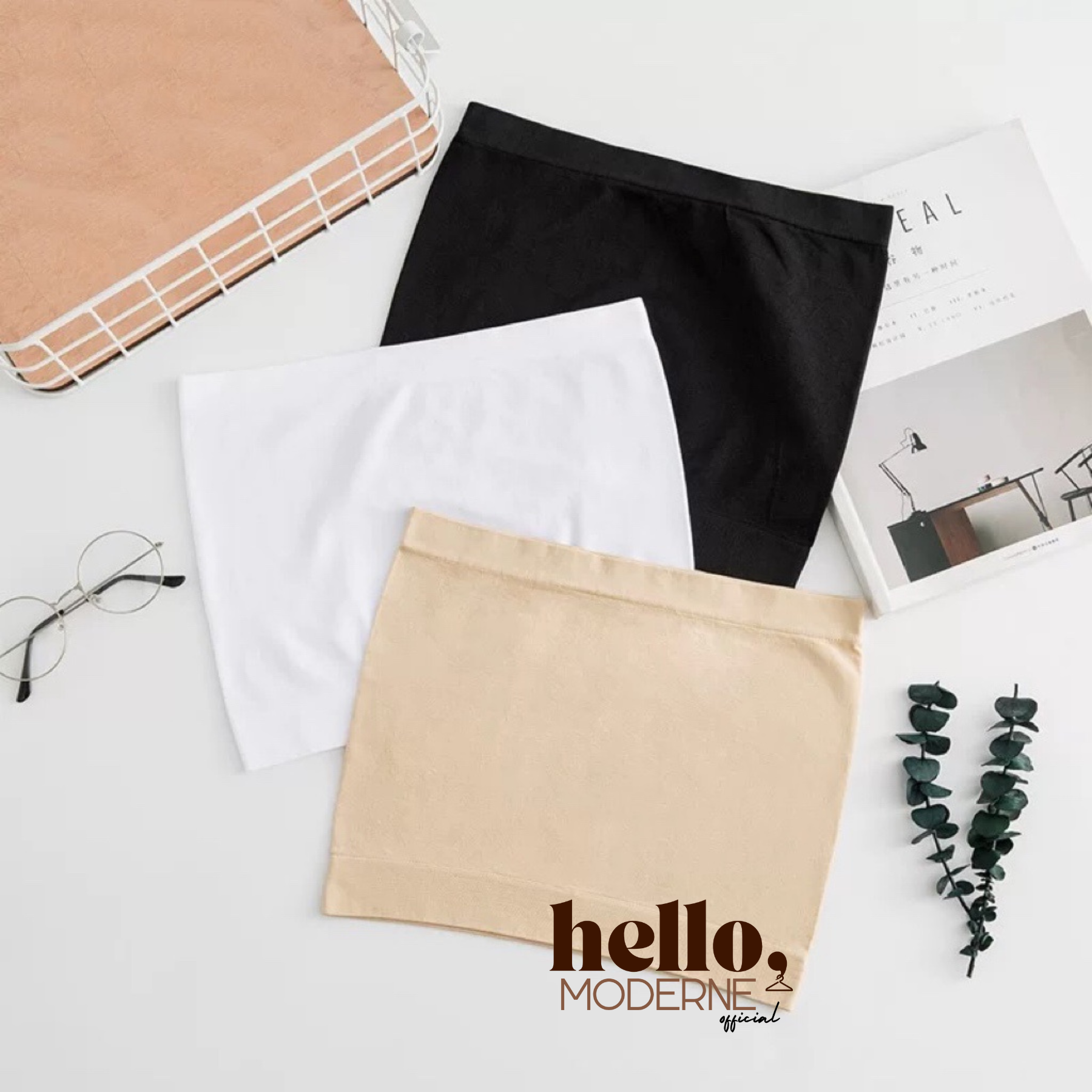 Hello Moderne Strapless Tube Top for Women 06 - Soft Stretchy Basic ...