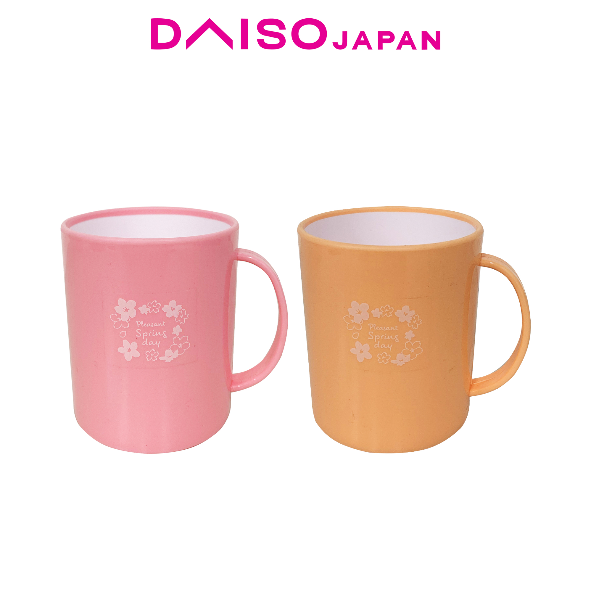 Daiso Cherry Blossom Plastic Mug (400ml) | Shopee Philippines