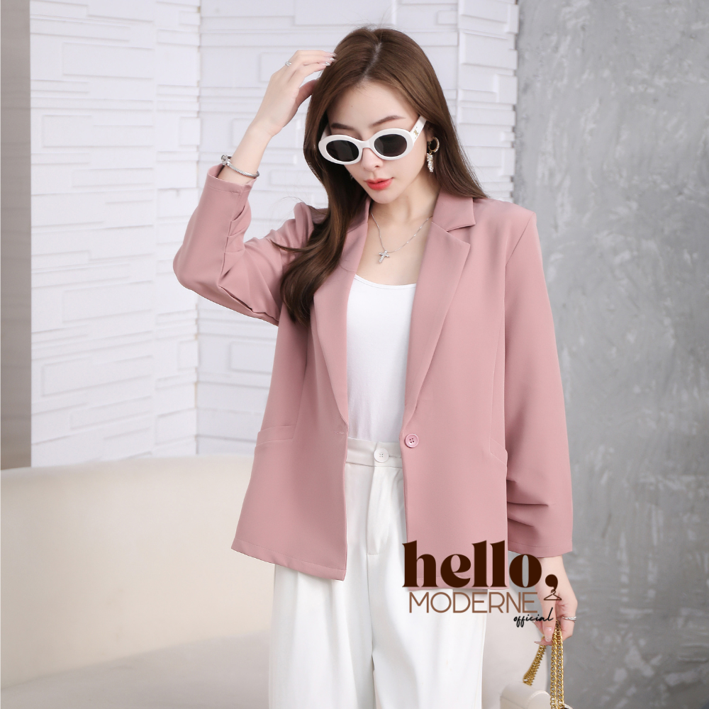 Hello Moderne New Style Blazer Semi-Shaped Cover Up Sleeves Design Suit ...