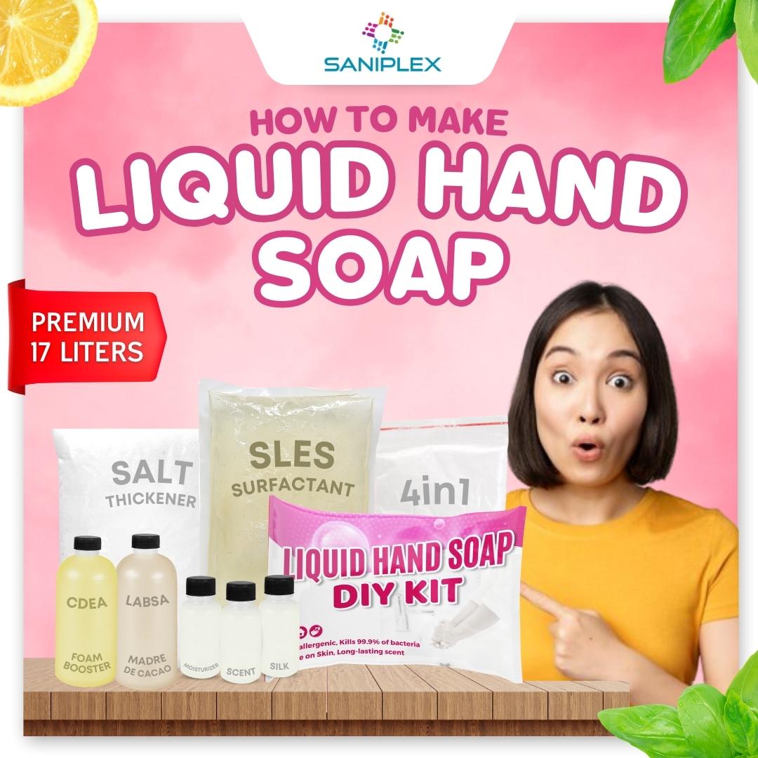 Saniplex DIY Liquid Hand Soap Kit 17L Yield Hand Wash Soap with ...
