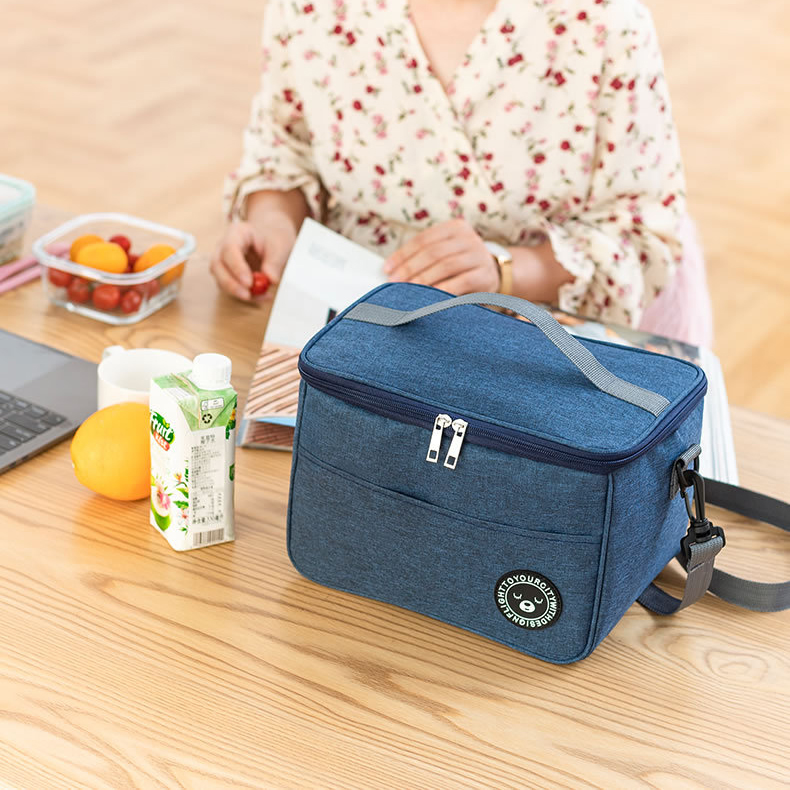 Bento Bag Oxford Cloth Portable Lunch Box Bag Aluminum Foil Thick Warm ...