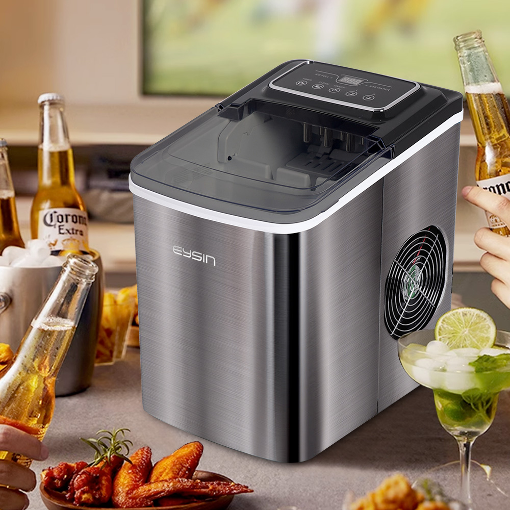 [M] EYSIN IC30 Stainless Steel Automatic Ice Maker Machine Portable ...