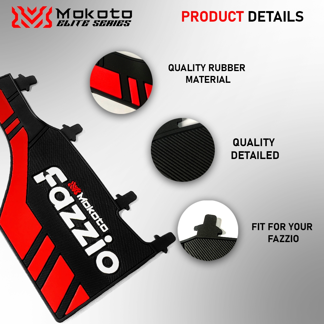 MOKOTO ELITE SERIES MIO FAZZIO RUBBER MUD FLAPS SPLASH GUARD FOR MIO ...