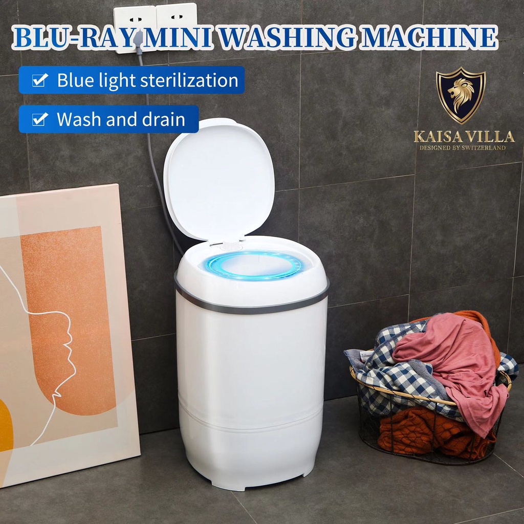 KAISA VILLA Washing Machine Mini Automatic Household Portable ...