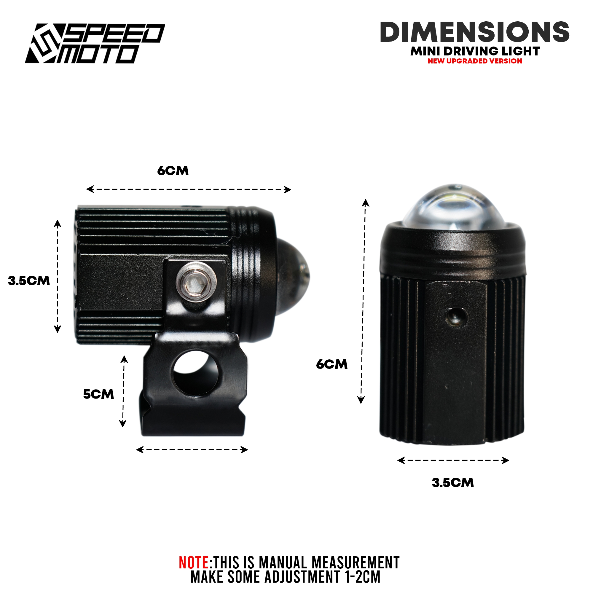 MOKOTO MINI DRIVING LIGHT V2 WHITE AND YELLOW 4WIRES HIGH-LOW BEAM 12V ...