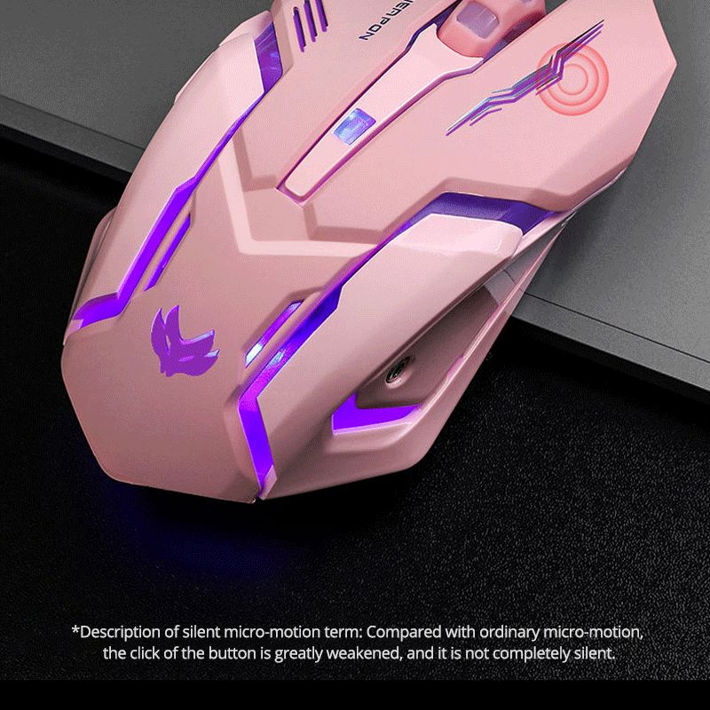 Gaming Wireless Mouse Rechargeable Mouse Glowing Mouse USB Interface ...
