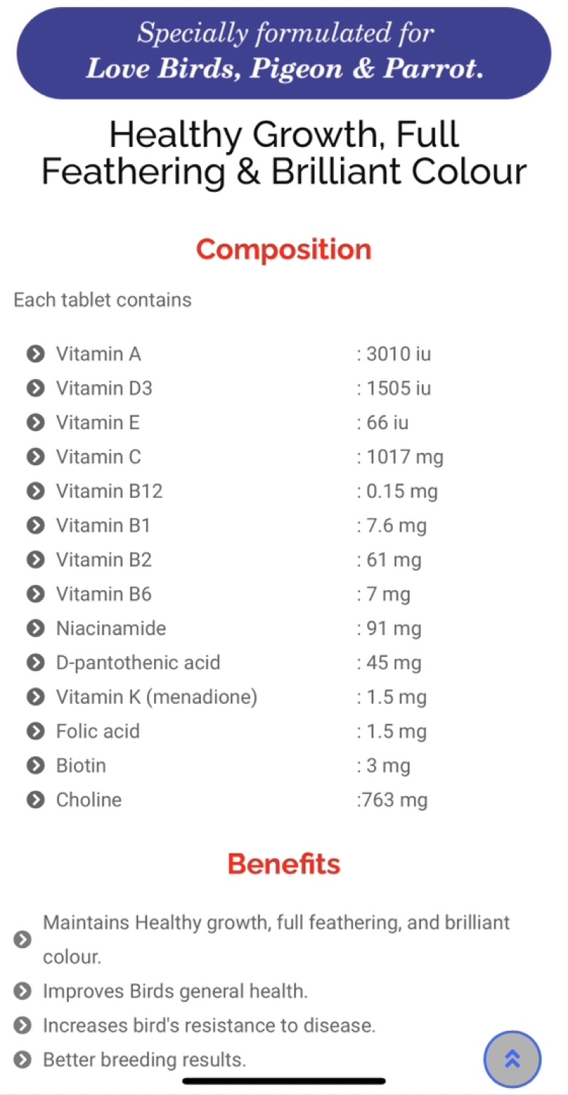 Sky Ec Bird Plus Multivitamin Drops For All Birds | Shopee Philippines