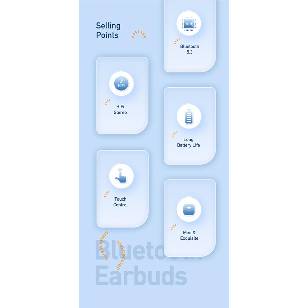 Awei T39 TWS Wireless Sports Earbuds Bluetooth V5.3 Earphone Headset ...