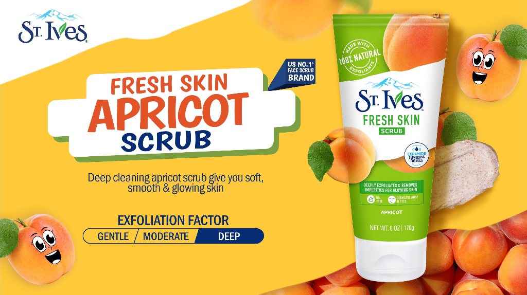 ST. IVES Fresh Skin Apricot Face Scrub Made with 100% Natural ...