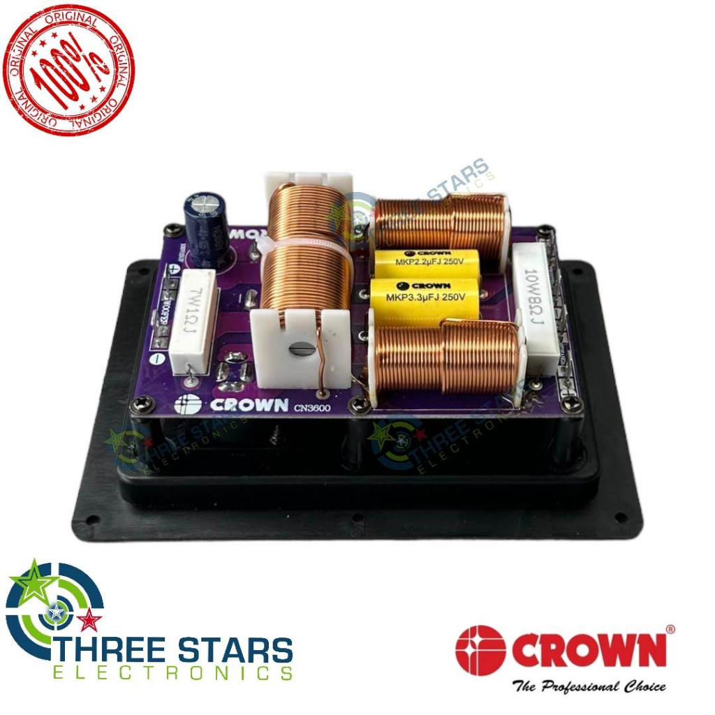 Original 1pc. Crown CN-3600 300W to 600W 3 Way 8 Ohms Crossover Audio ...