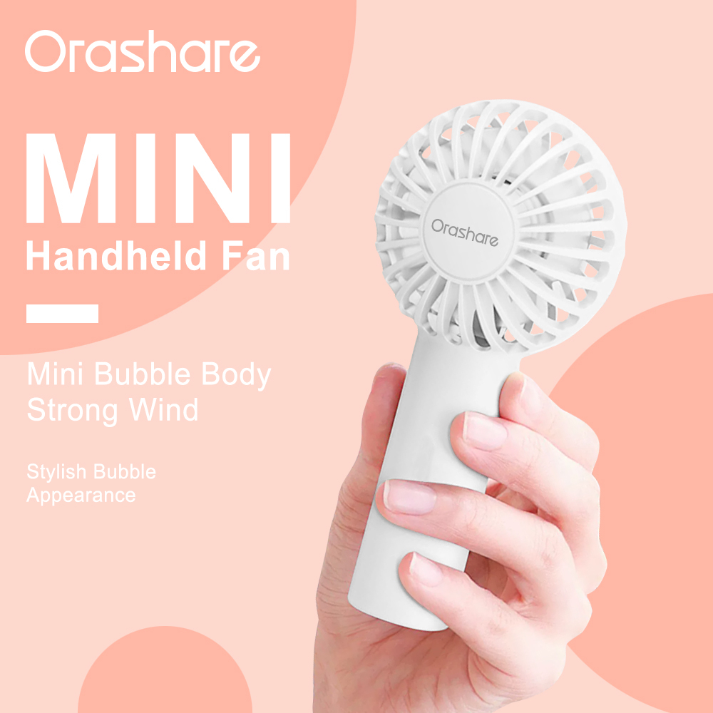 Orashare HF02 Mini Fan Portable and Lightweight 3 Speed Wind Hand Fan | Shopee Philippines