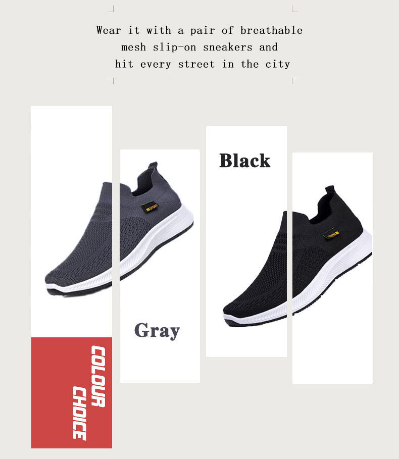 HANKINS Men's Running Shoes Fashion Rubber Soft Sole Sports Shoes ...