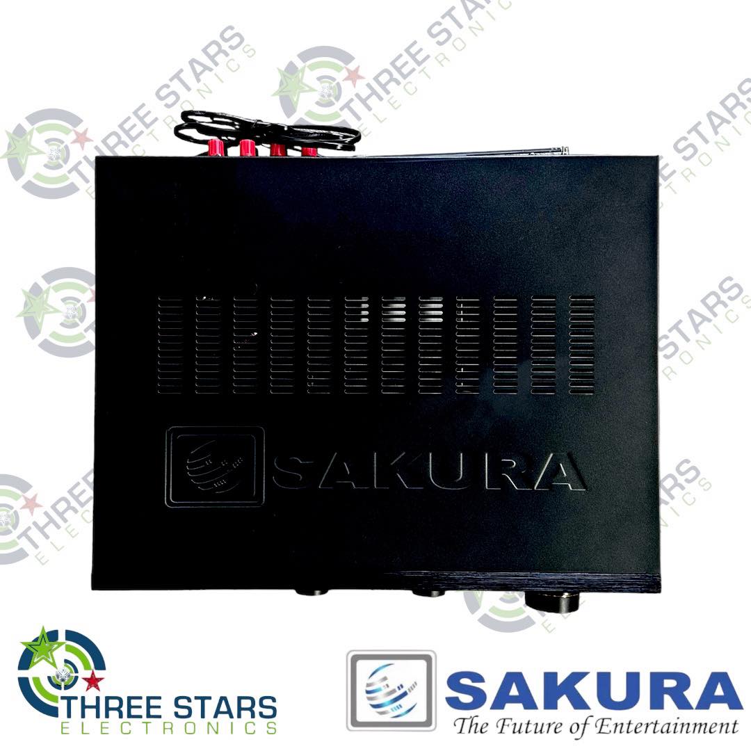 Sakura AV-502CB Stereo Karaoke Amplifier 580 Watts x2 Bluetooth/USB Connectivity | Shopee ...