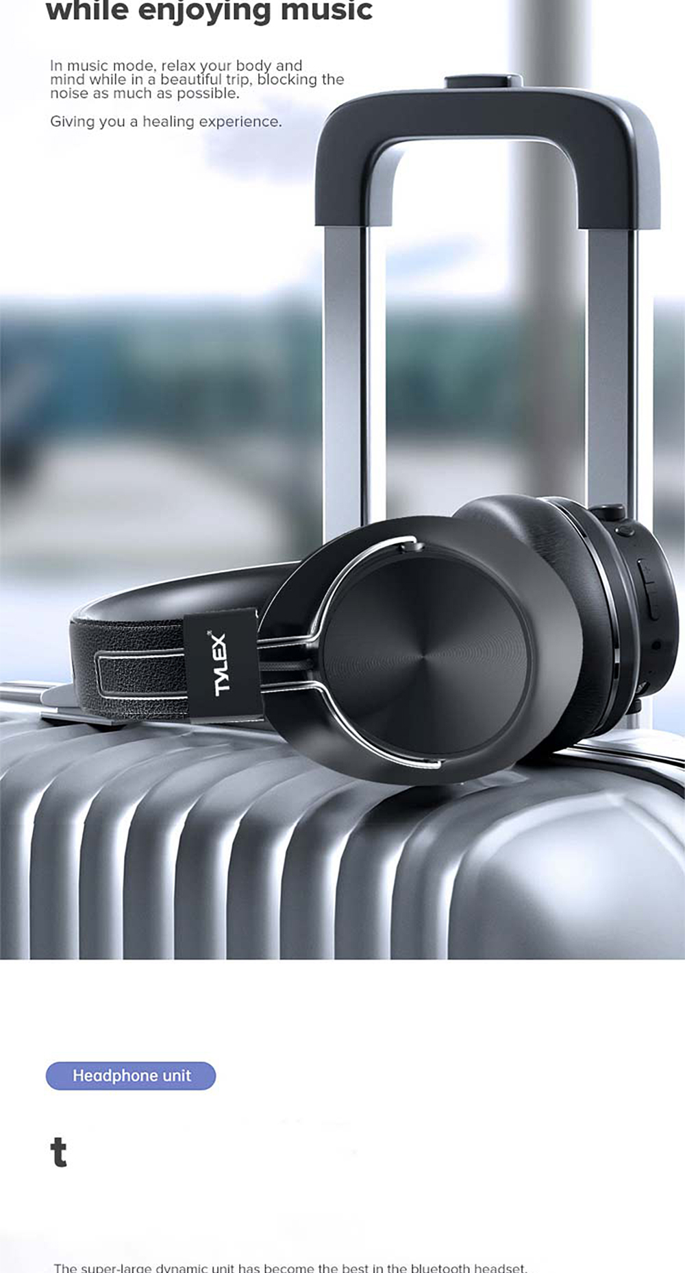 Tylex S4000 Foldable Bluetooth Headset Wireless Stereo Feature with ...