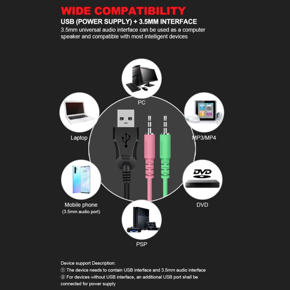 EasyPC| Inplay H20 noise cancelling Gaming Headset| RGB| Black and ...