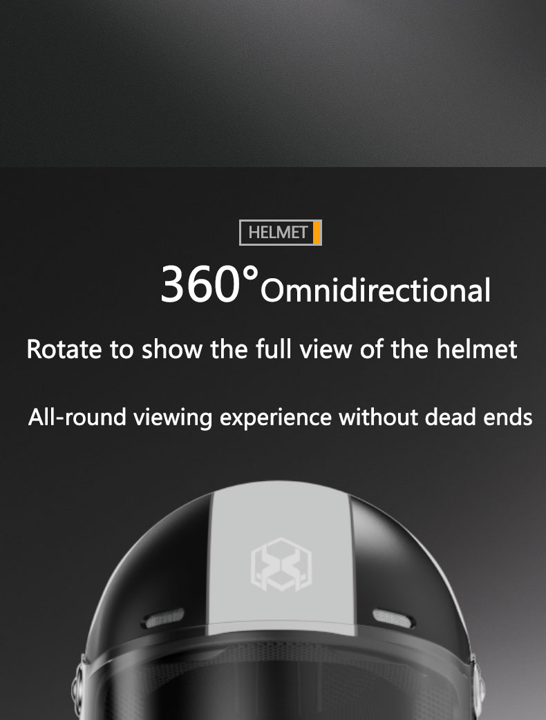 Motorcycle full-face helmet unisex dual-mirror helmet dust-proof anti ...
