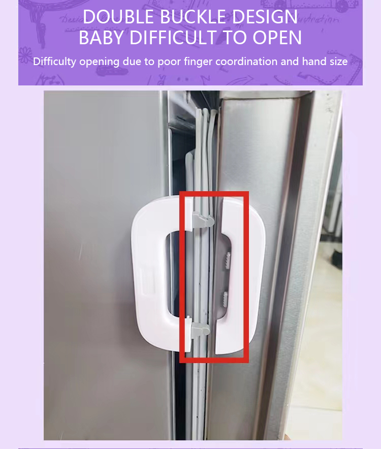 Refrigerator Door Lock Child Safety Refrigerator Lock Baby Anti-Pinch ...