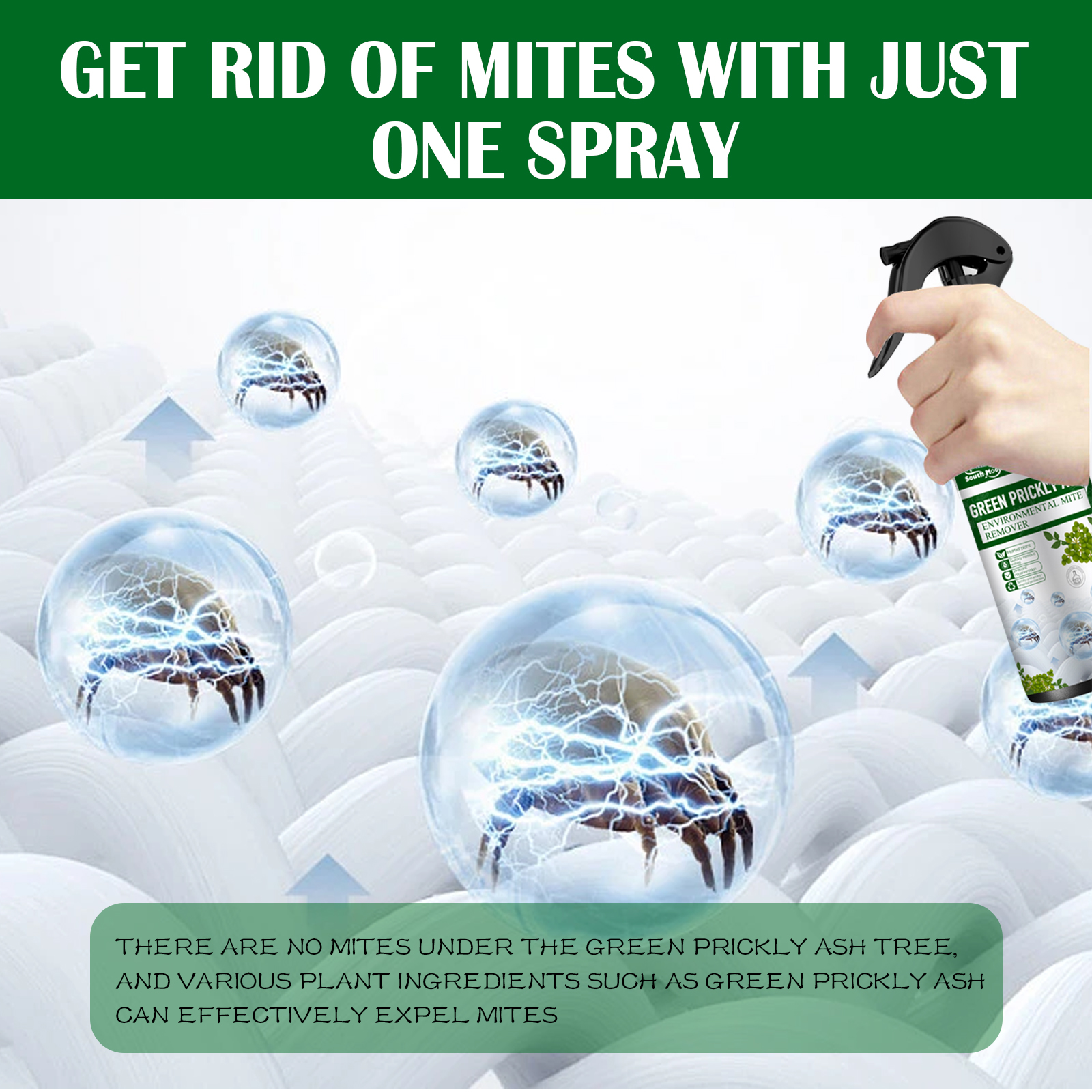 320ML Mite Spray Bed Bug Killer Insect Spray Dust Mite Remove Spray Non ...